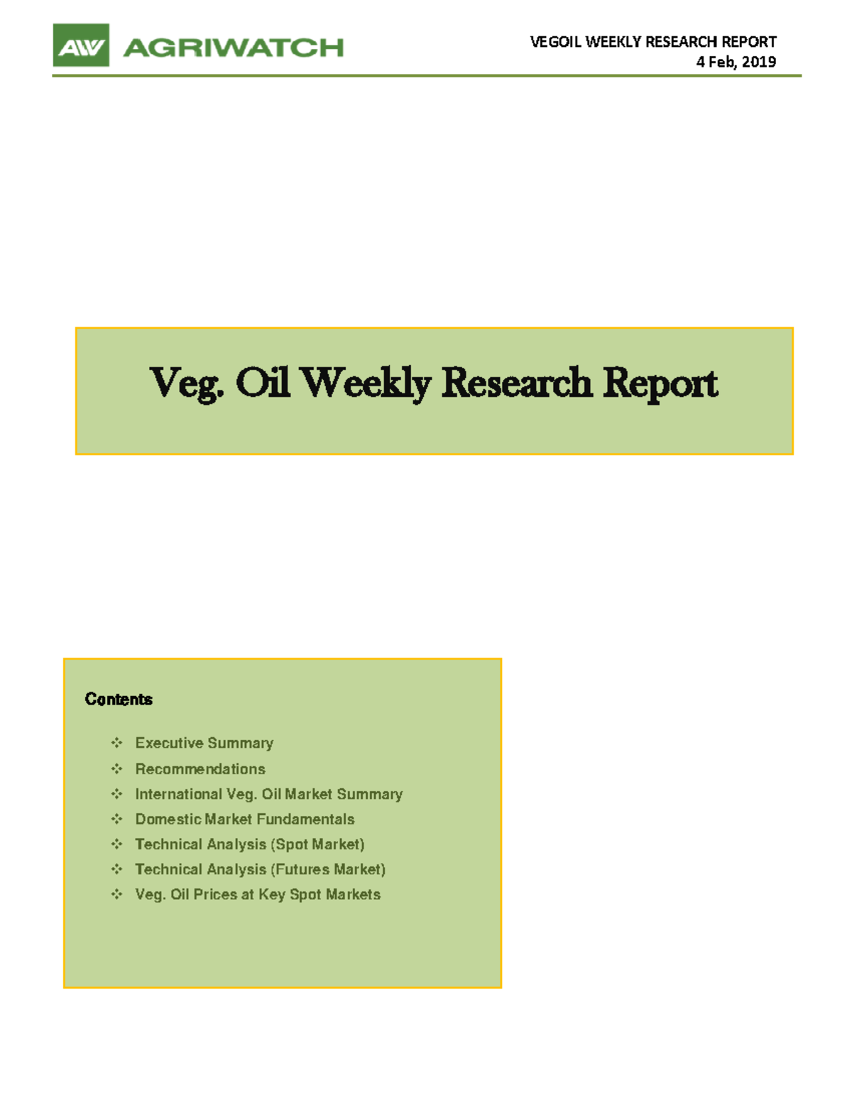 Veg-Oil-Weekly-Research-Report (14) - 4 Feb, 2019 Veg. Oil Weekly ...