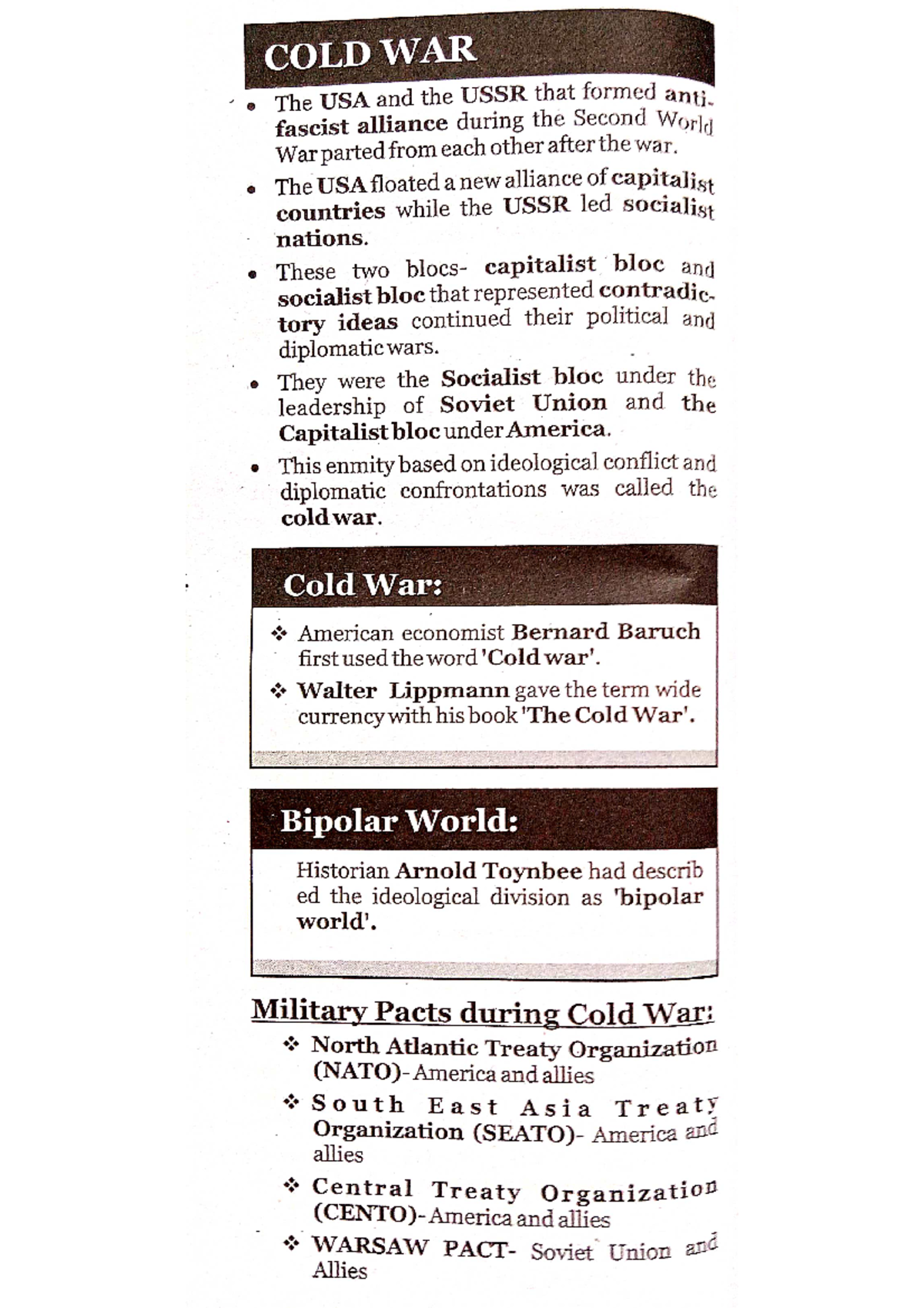 Cold war part 2 - Useful - History of Twentieth Century World - Studocu