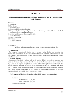 Module 1 - dsd - Digital System Design 17EC Dept. ECE, TJIT 1 MODULE 1 ...