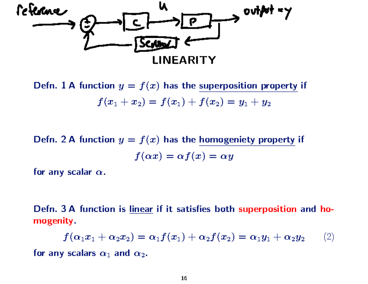 CMS Linearity - Lecture notes 13 - LINEARITY Defn. 1A function y =f(x ...