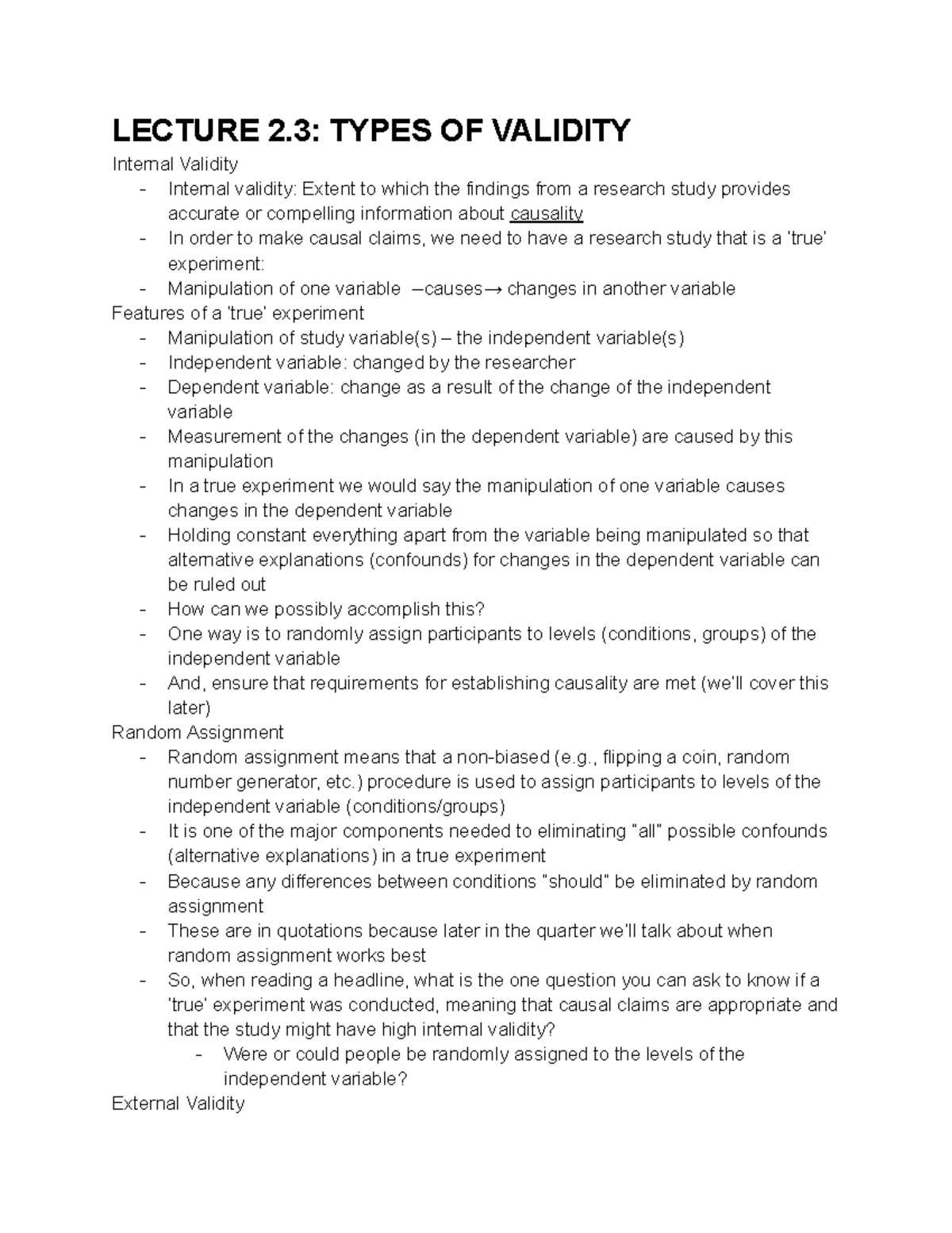 PSY10A L2.3 - This was taken winter 2021 with Dr. Albada - LECTURE 2 ...