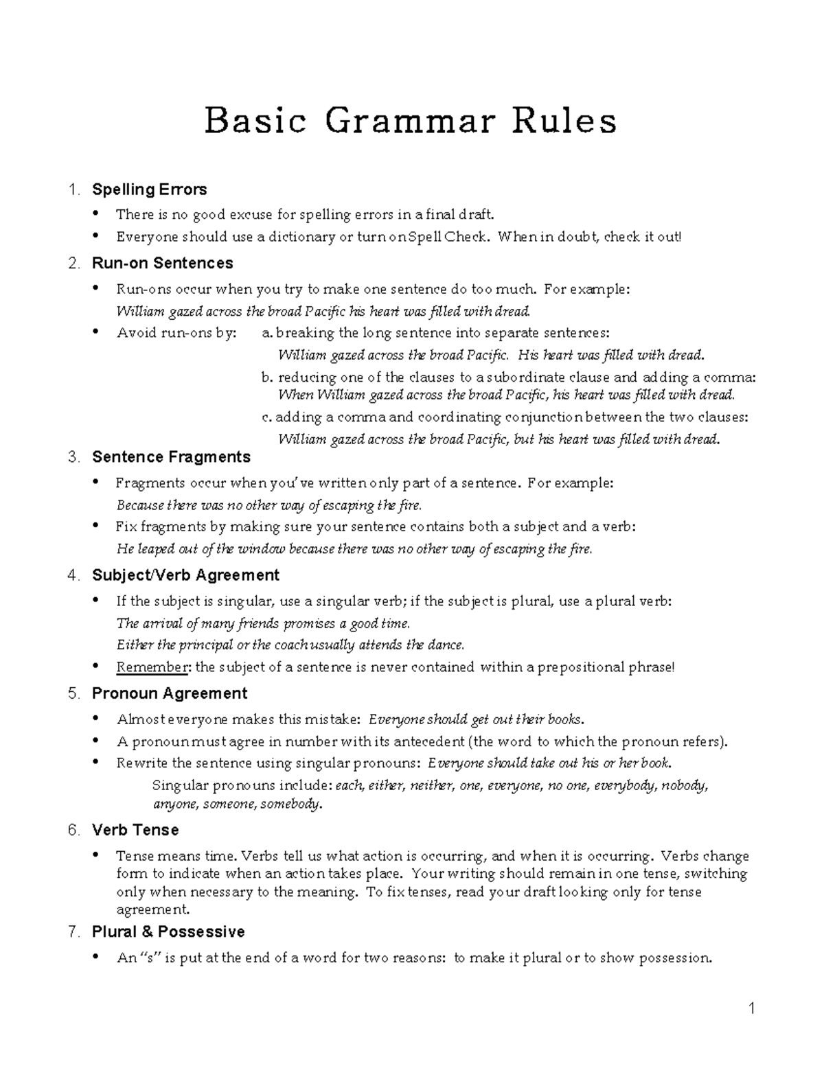 Basic-Grammar-Rules English for Beginners - 1 Basic Grammar Rules 1 ...
