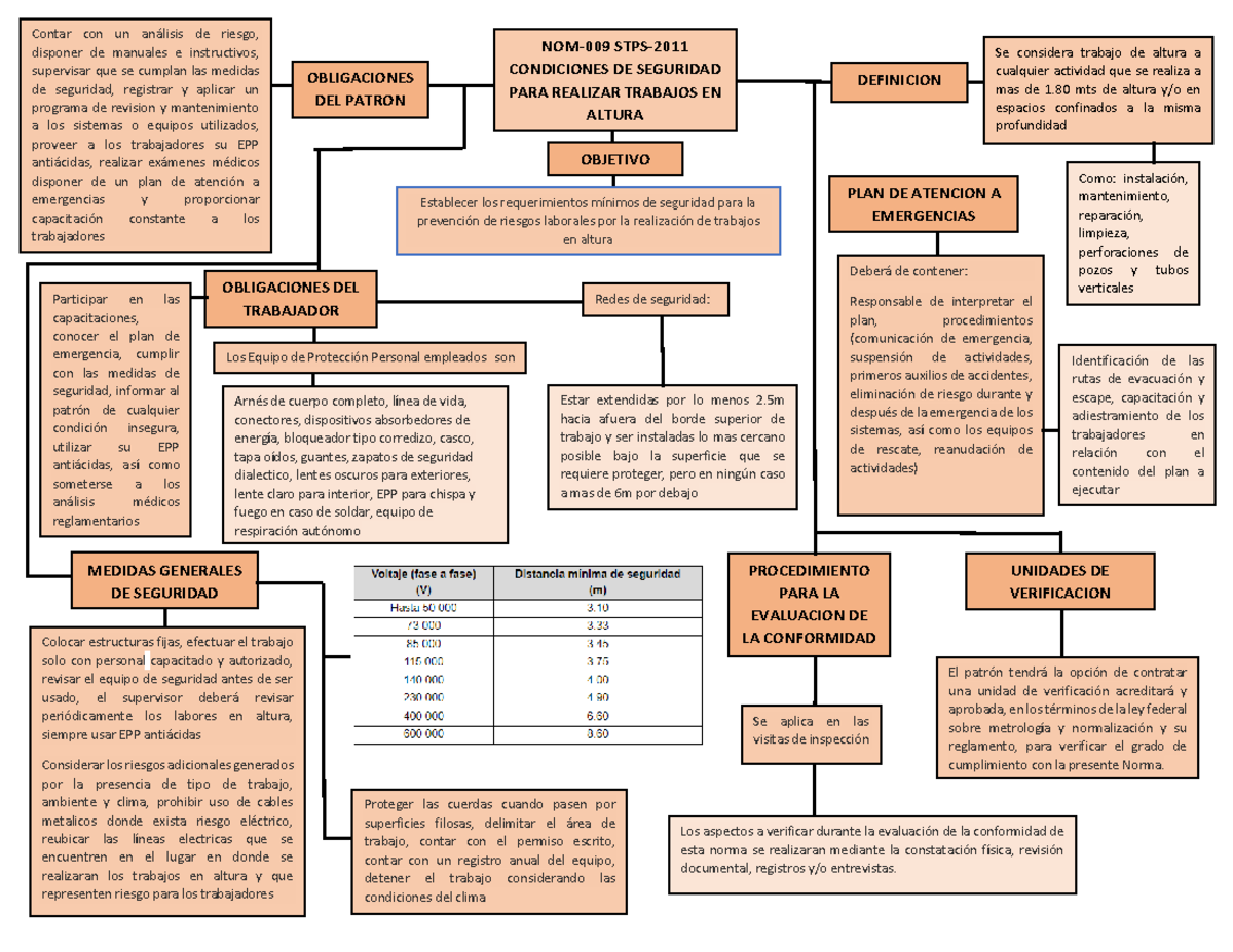 Mapa Mental NOM-009-STPS By Martin Rodriguez Hernandez, 60% OFF