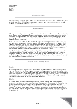 E103 TMA02 copy - tma 02 e103 - TMA02 Reflecting on Learning, play and ...