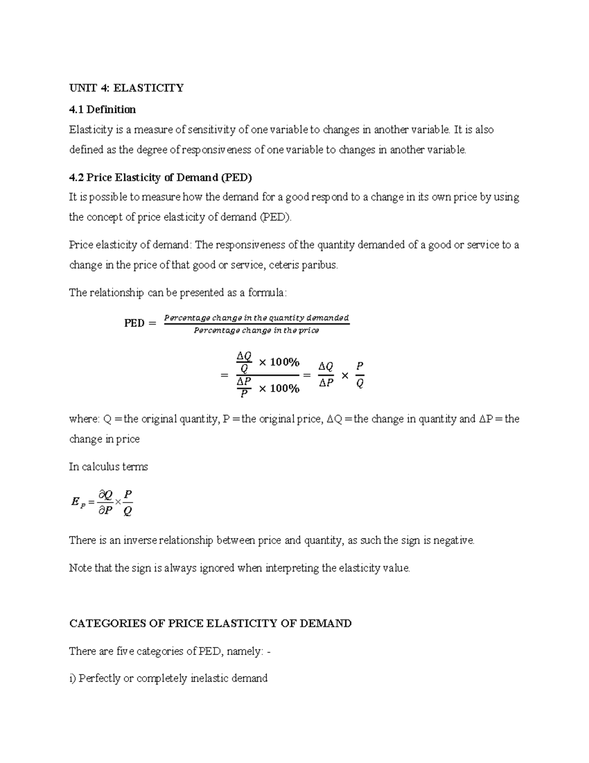 UNIT 4 - Lecture Notes 4 Intermediate Microeconomics - UNIT 4 ...