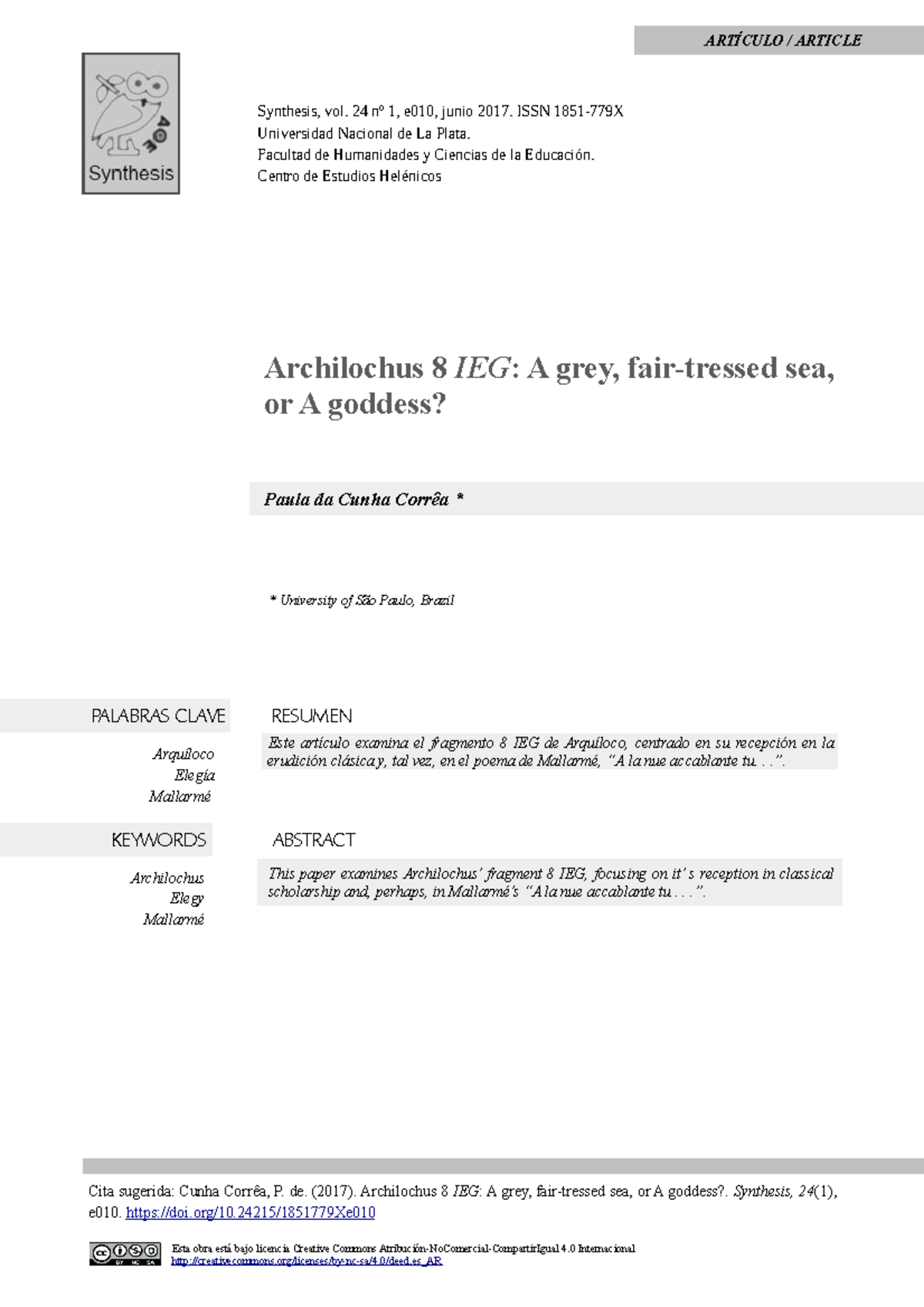 301080906 - Economie - ARTÍCULO / ARTICLE Synthesis, vol. 24 nº 1, e010 ...