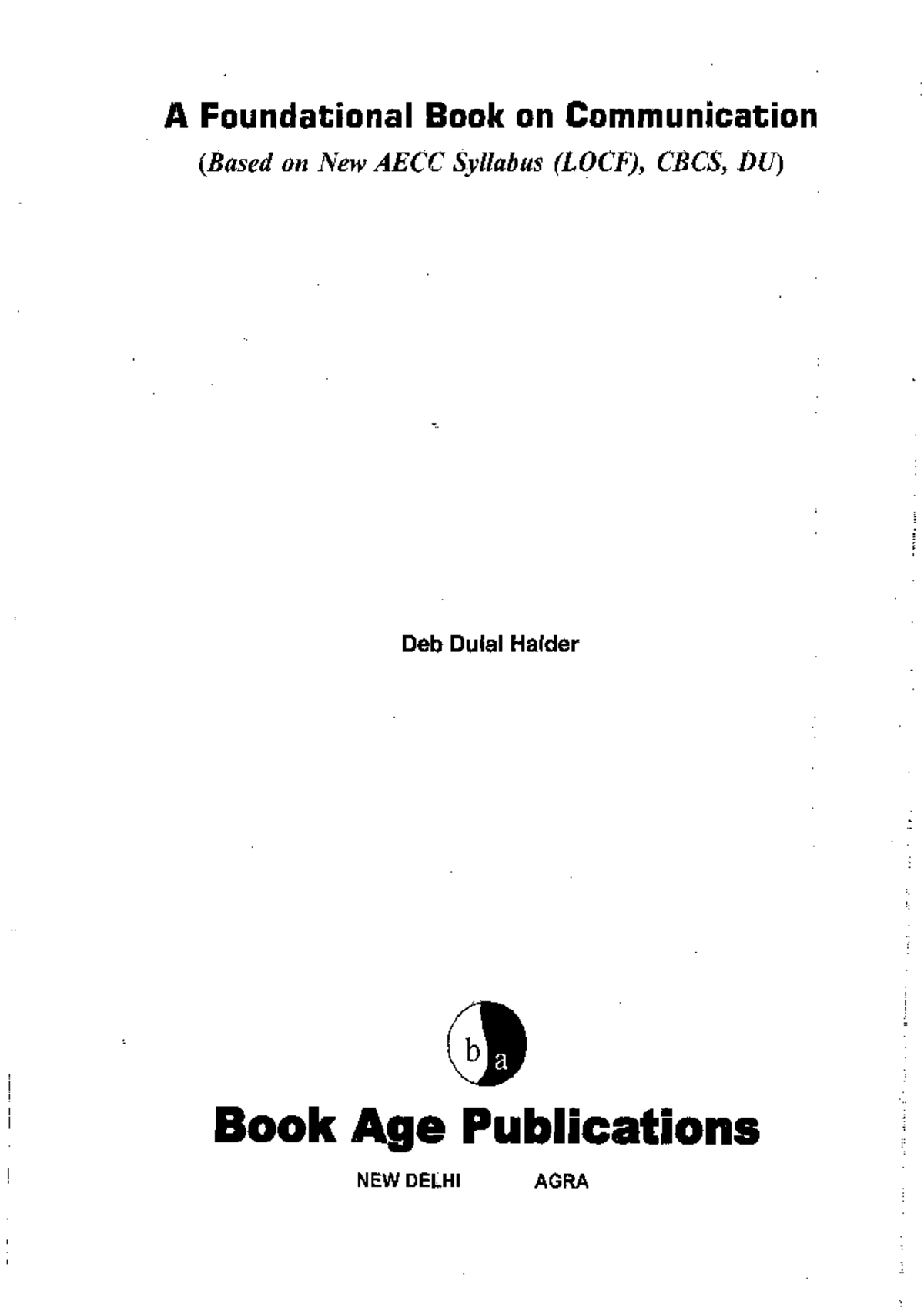 Book Halder - Aecc english book - English Communication - Studocu