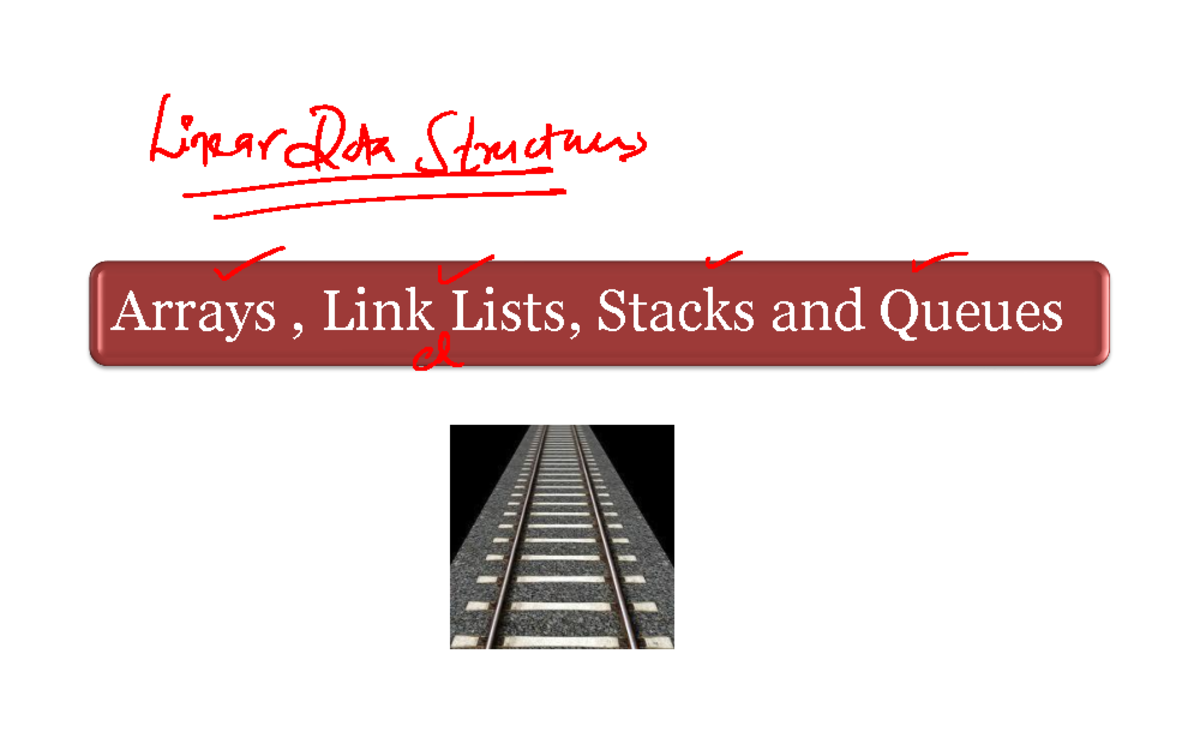 Lecture 06 Linear Data Structures Arrays Link Lists Stacks And 8387