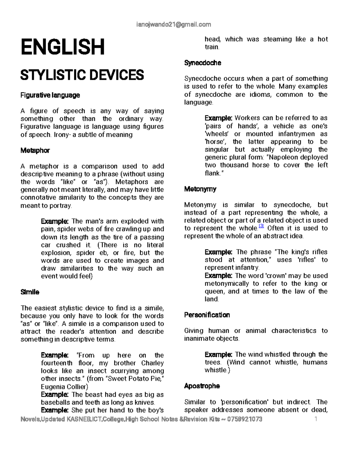 Stylistic Devices, Literature - ENGLISH STYLISTICDEVICES ...