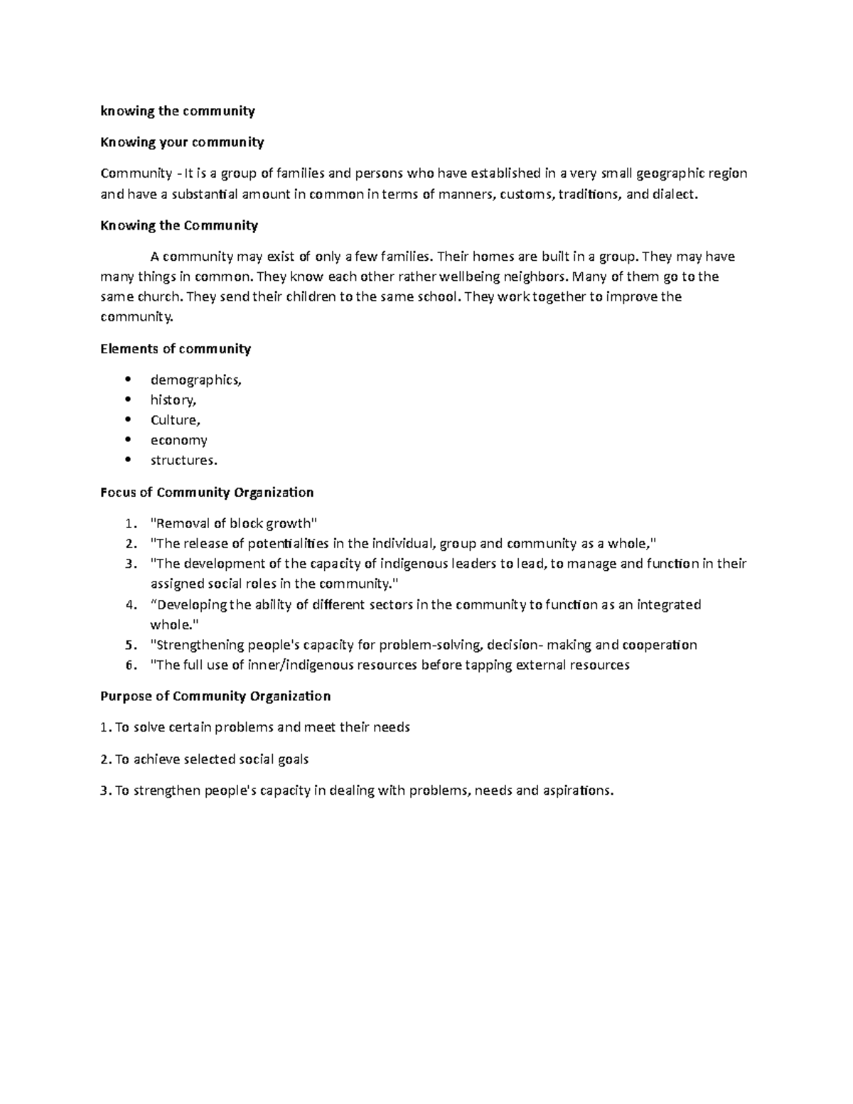 Knowing THE Community - nstp - knowing the community Knowing your ...