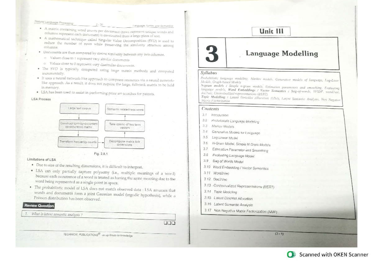 NLP Technical organized - Computer Engineering - Studocu