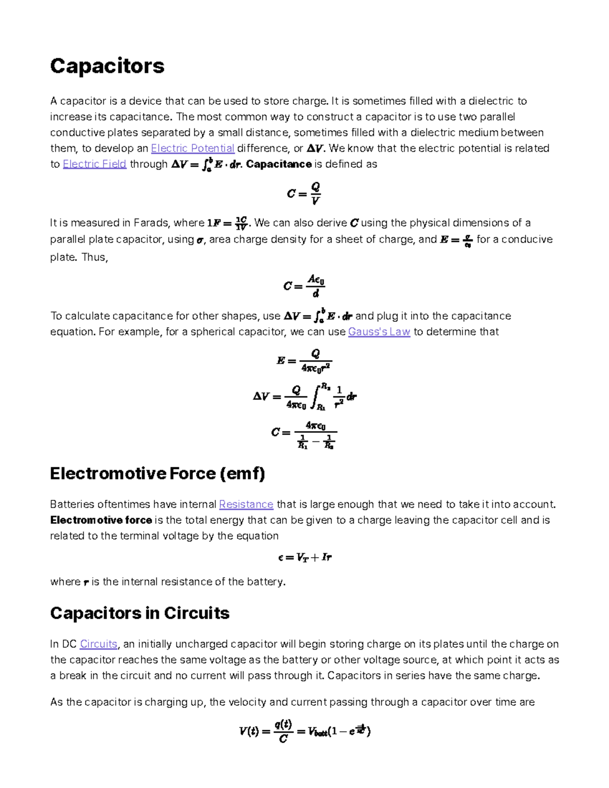 Capacitors - It is sometimes filled with a dielectric to increase its ...
