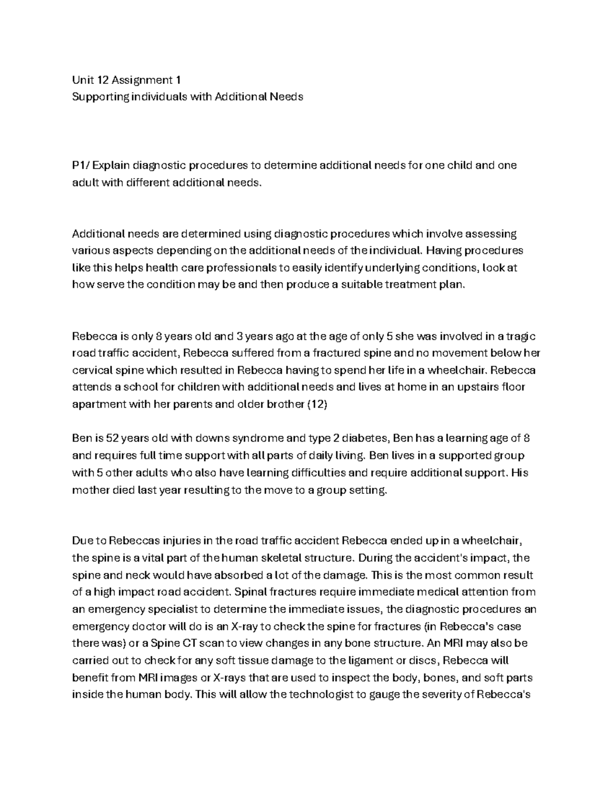 Unit 12 Assignment 1 - hey - Unit 12 Assignment 1 Supporting ...