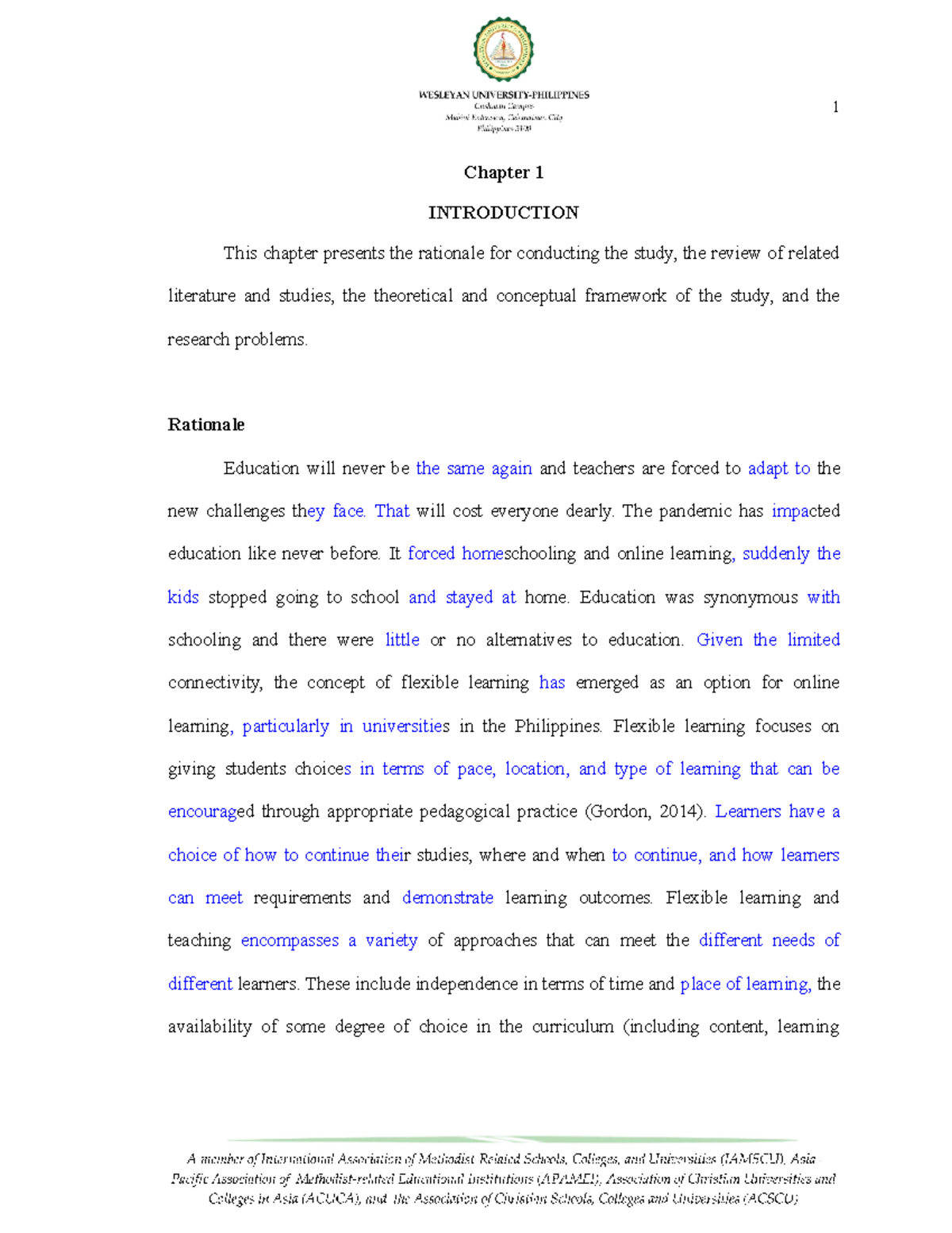 Ariane- Yvonne-T - thesis - Chapter 1 INTRODUCTION This chapter ...