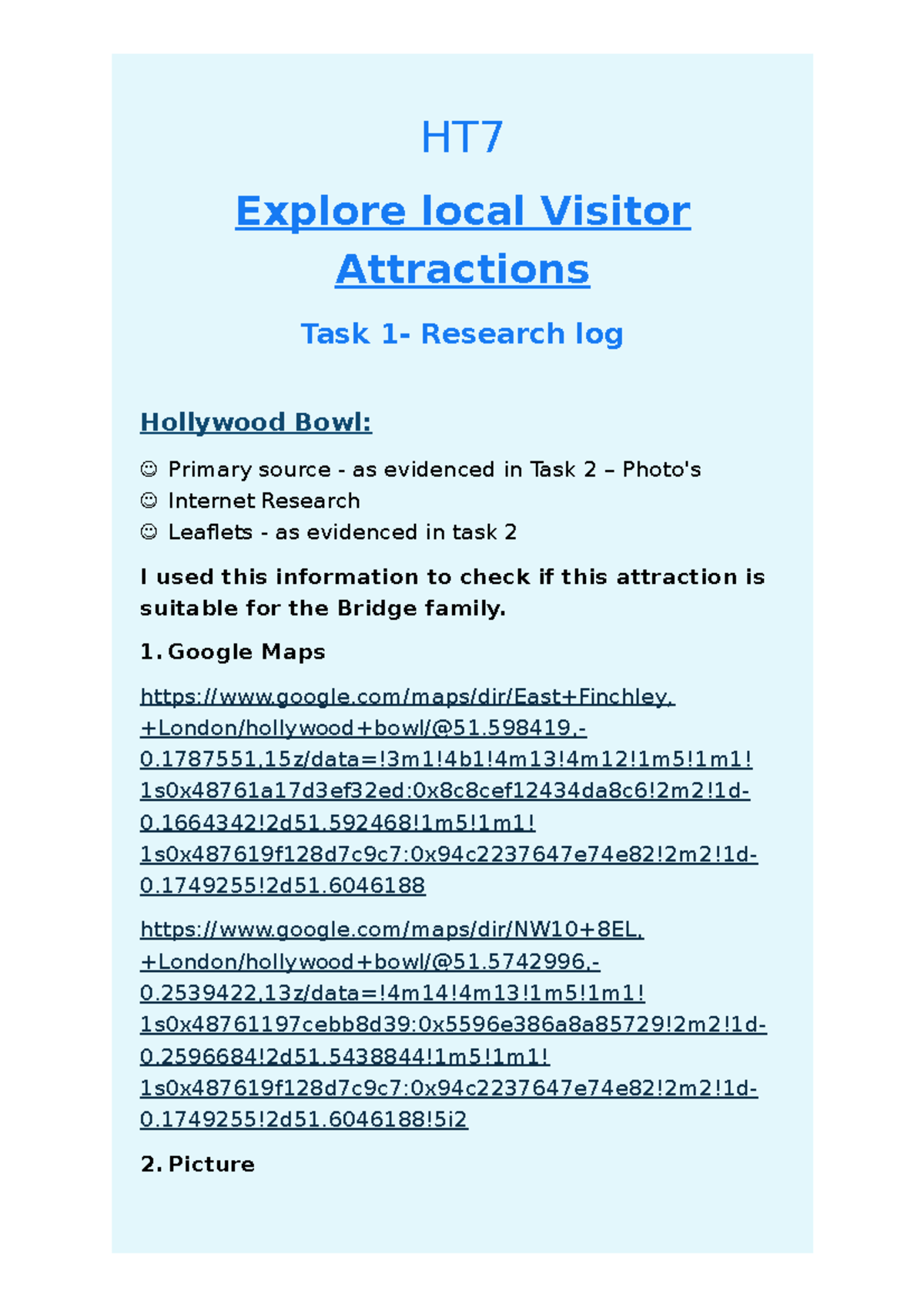 HT7TASK1 - Law - HT Explore local Visitor Attractions Task 1- Research ...