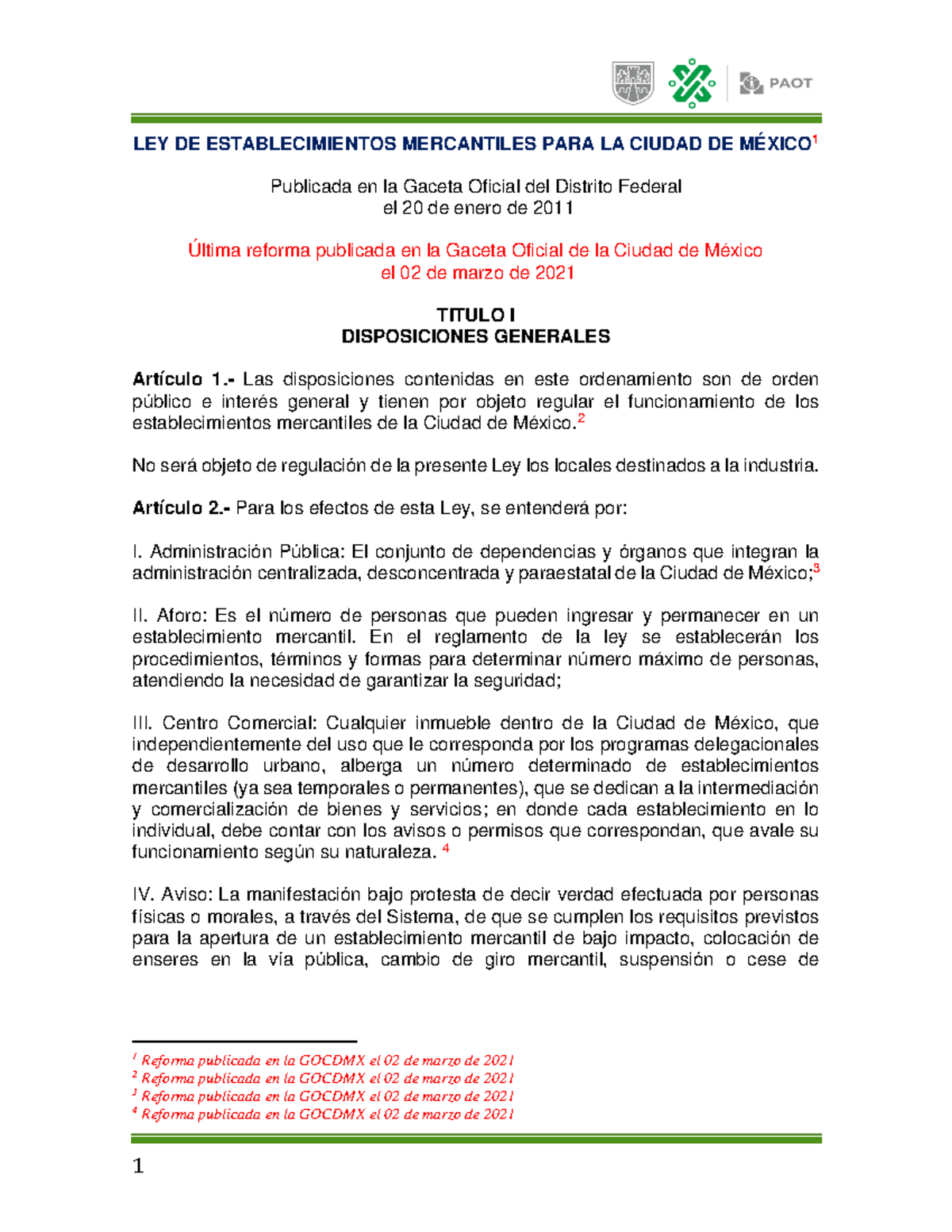 LEY Estab Mercantiles 02 03 2021 - LEY DE ESTABLECIMIENTOS MERCANTILES ...