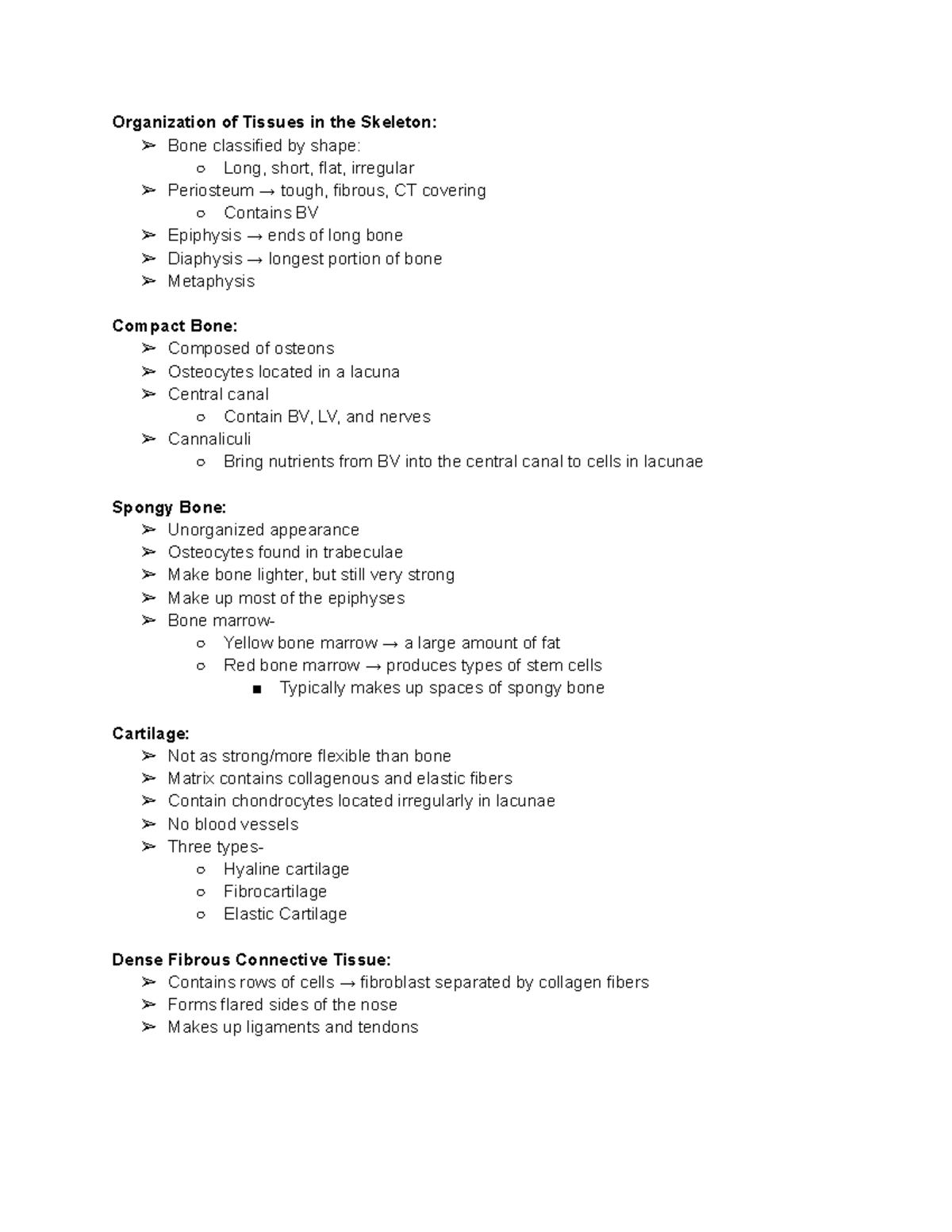 Intro to Bio Chap. 19 The Musculoskeletal System - Organization of ...
