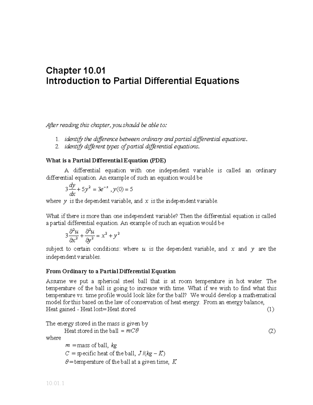 Mws gen pde txt background - 10. Chapter 10. Introduction to Partial Differential Equations ...
