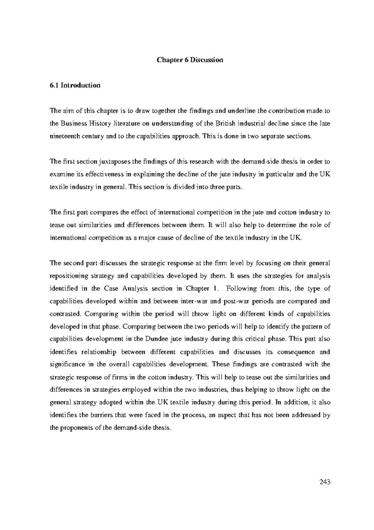 International Strategic Response 31 - 243 Chapter 6 Discussion 6 ...