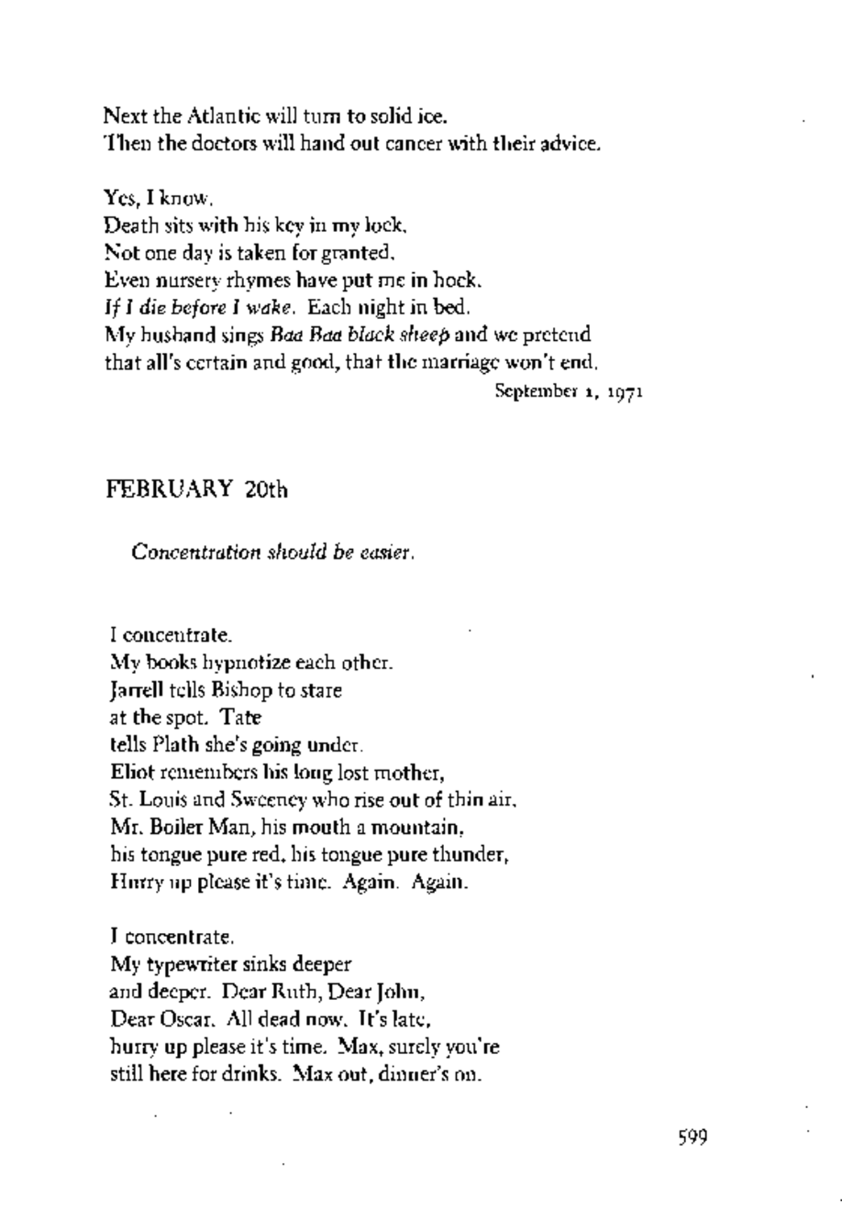 Anne Sexton - The Complete Poems 627 - Next the Atlantic will turn to ...