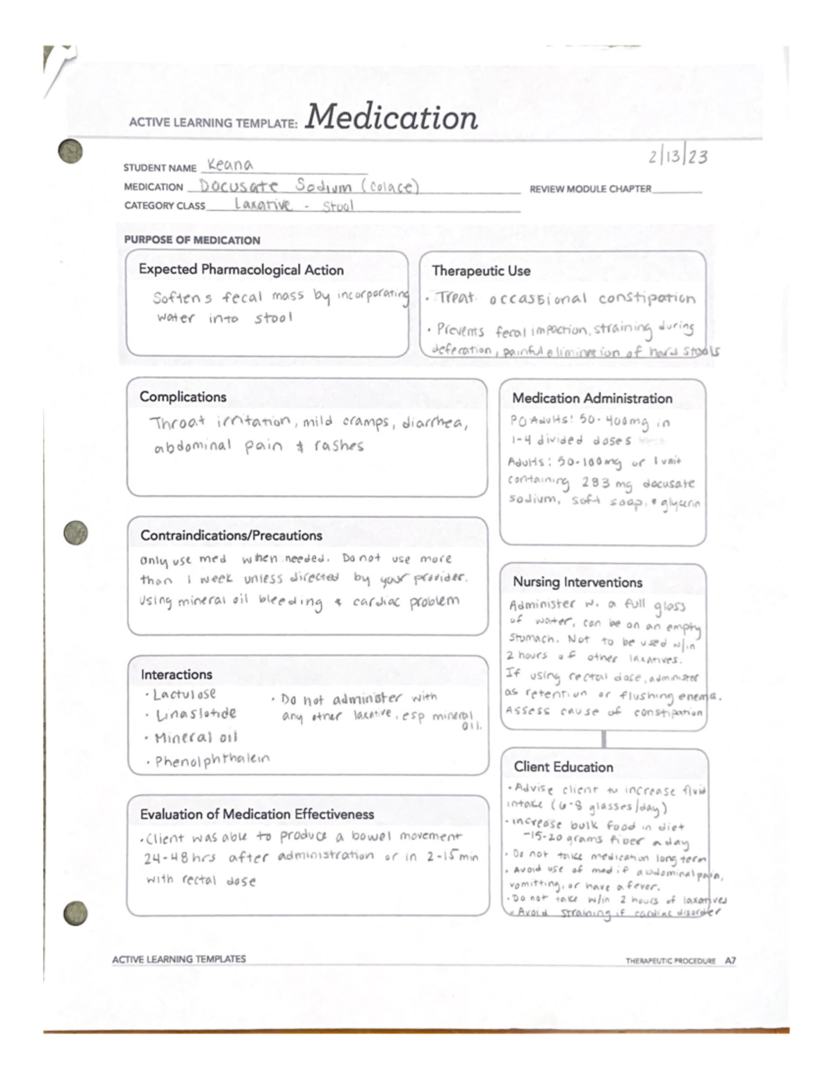 Medication 4 - NUR1015 - Studocu
