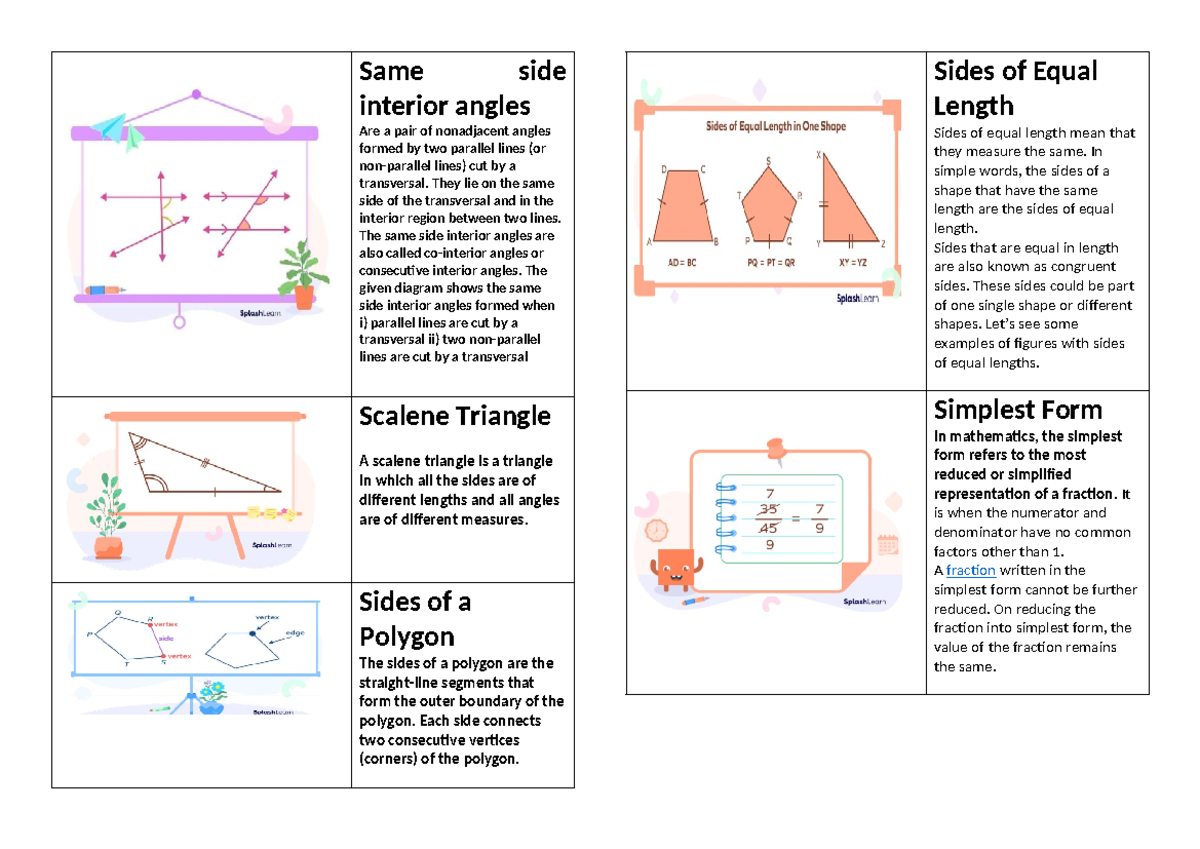 Johnmarl 0 - Same side interior angles Are a pair of nonadjacent angles ...
