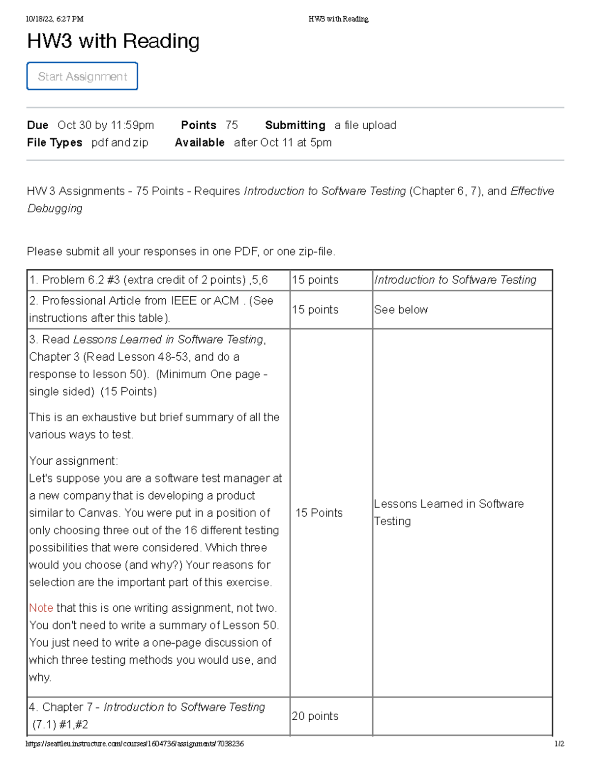 HW3 with Reading - Foundations Of Computer Science hw1 - 10/18/22, 6:27 PM HW3 with Reading ...