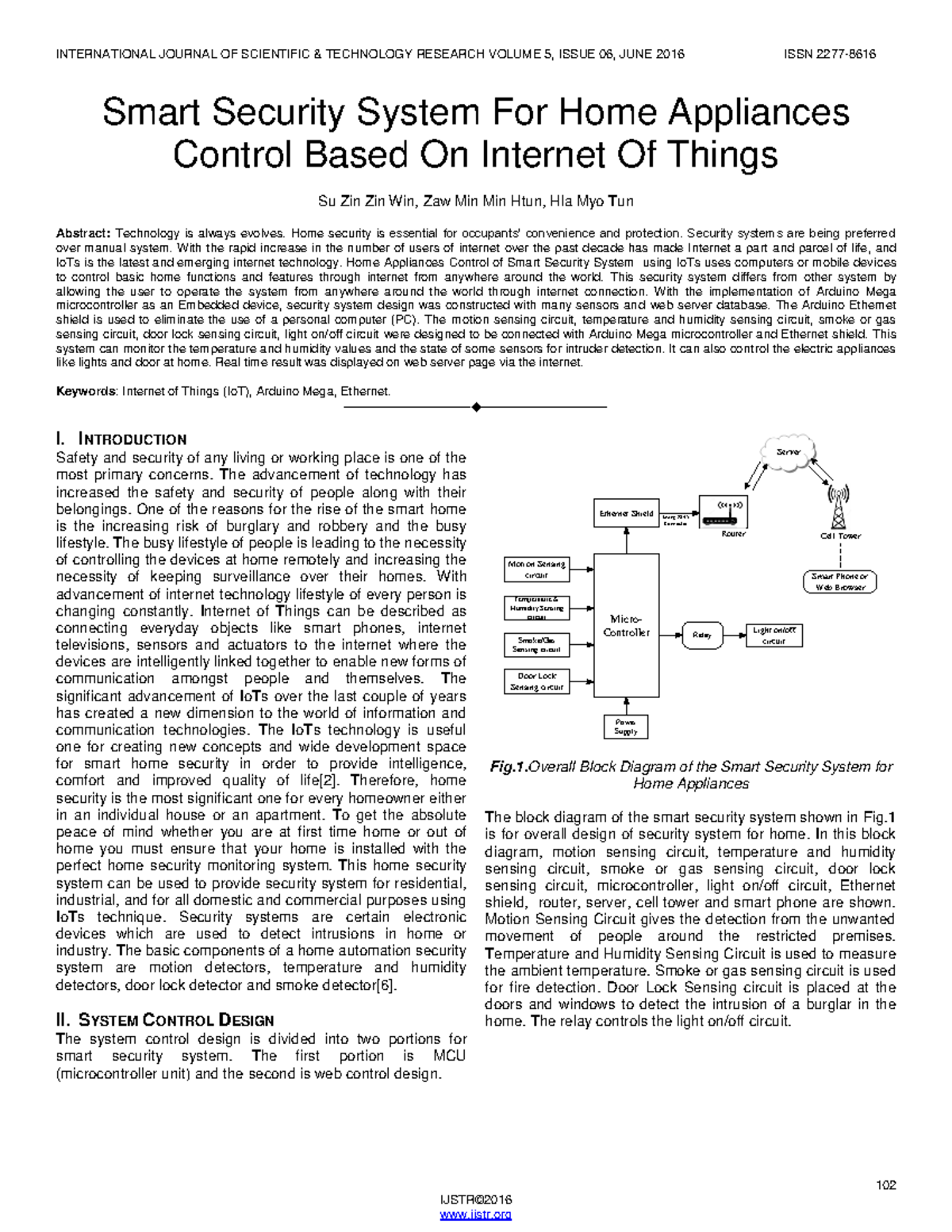 Smart Security System For Home Appliances Control Based On Internet Of ...