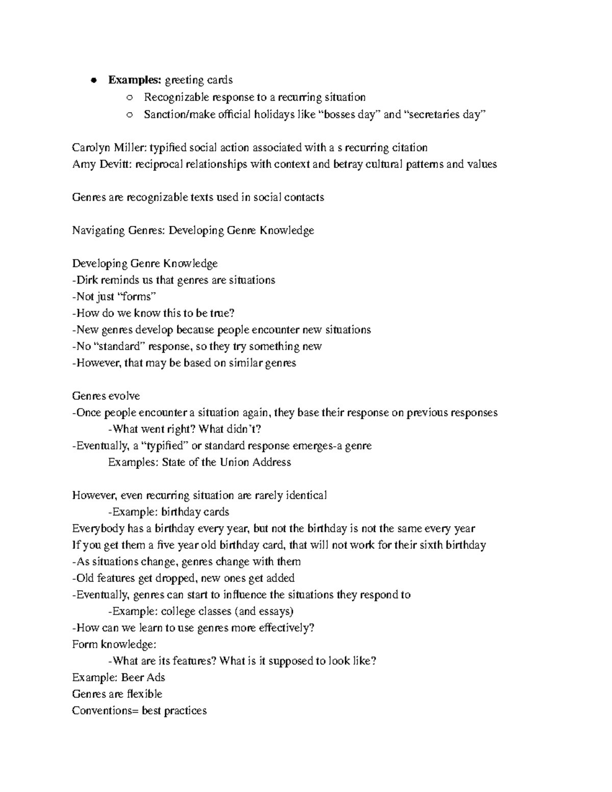 Intermediate Comp Lecture - Examples: greeting cards Recognizable ...