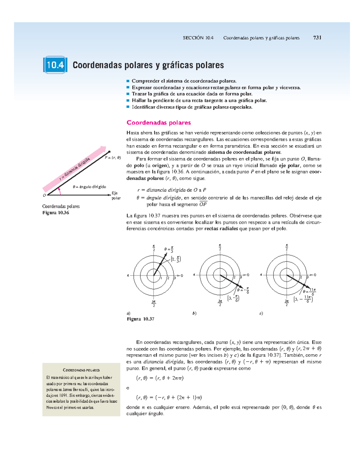 6.curvas planas y graficacion en coordenadas polares - ####### SECCIÓN ...