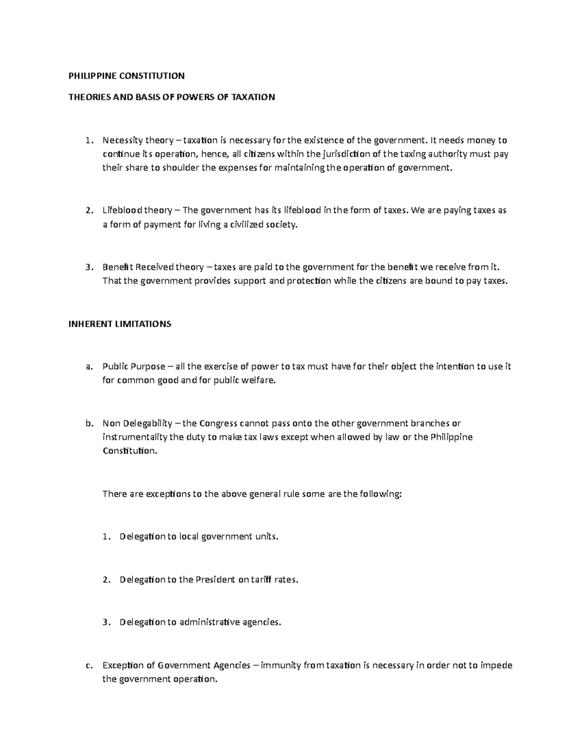 UNIT 1 Chapter 2 Philippine Constitution Lecture PART 2 - PHILIPPINE CONSTITUTIONTHEORIES AND ...