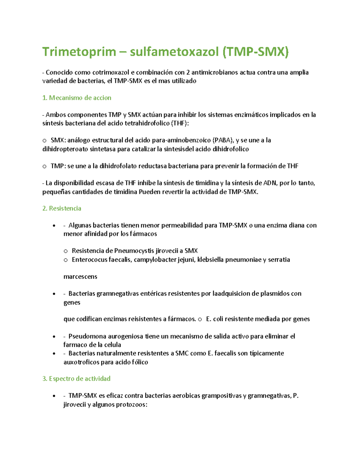 Apuntes de Trimetoprim sulfametoxazol - Trimetoprim – sulfametoxazol ...