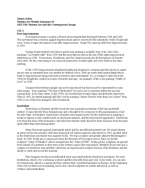 Summary #4 - History of Modern Art - Jessica Aviles Modern Art Weekly ...