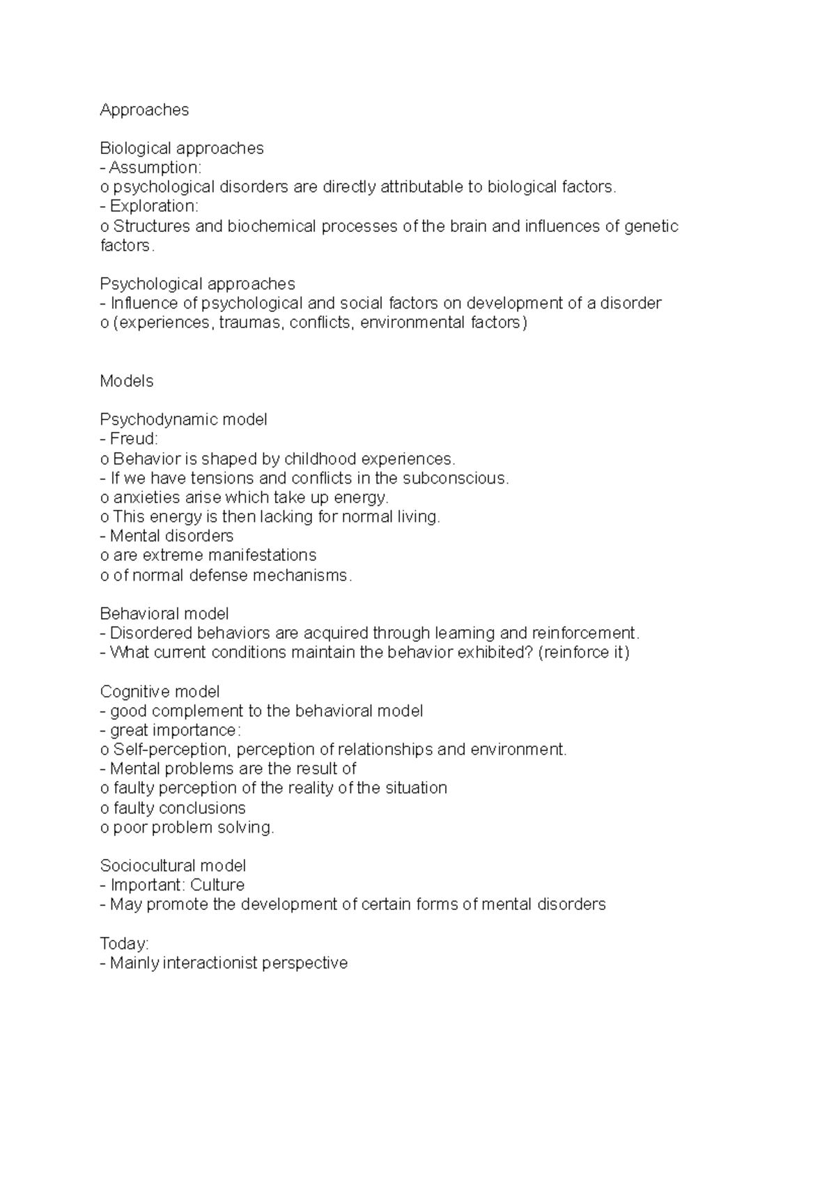 Approaches - Cognitive Psychology - Approaches Biological approaches ...