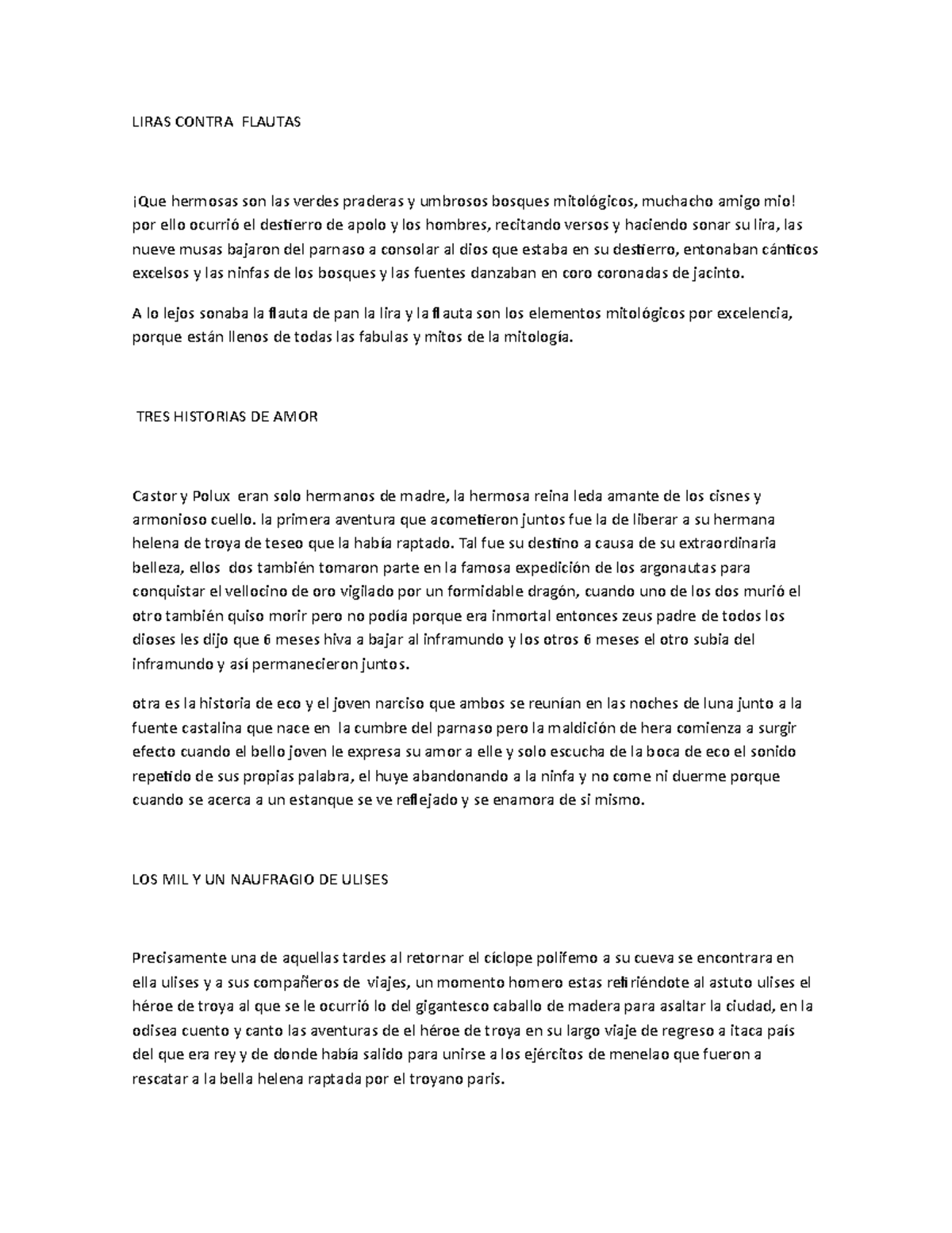Por todos los dioses capitulos - LIRAS CONTRA FLAUTAS ¡Que hermosas son ...