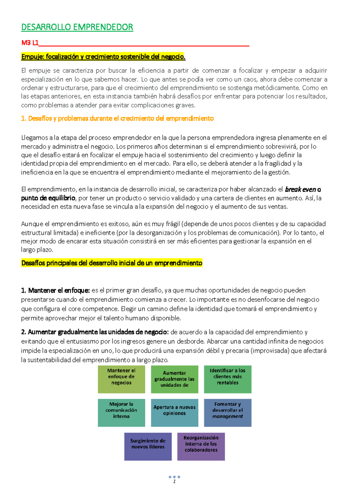 Desarrollo Emprendedor M3 Y M4 - DESARROLLO EMPRENDEDOR M3 - Studocu