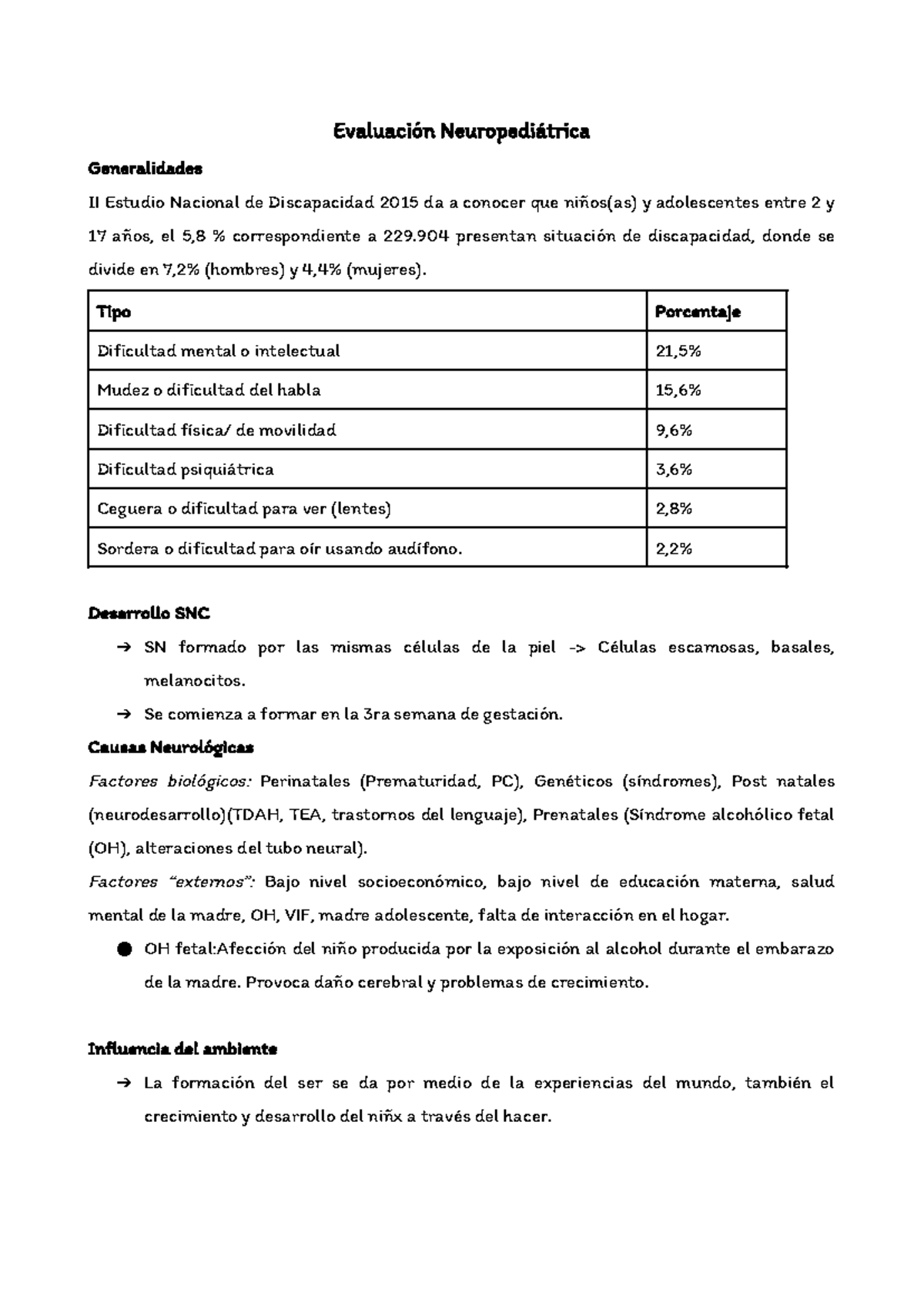Evaluación neuropediatrica-Páralisis Cerebral-Disrafia Espinal ...