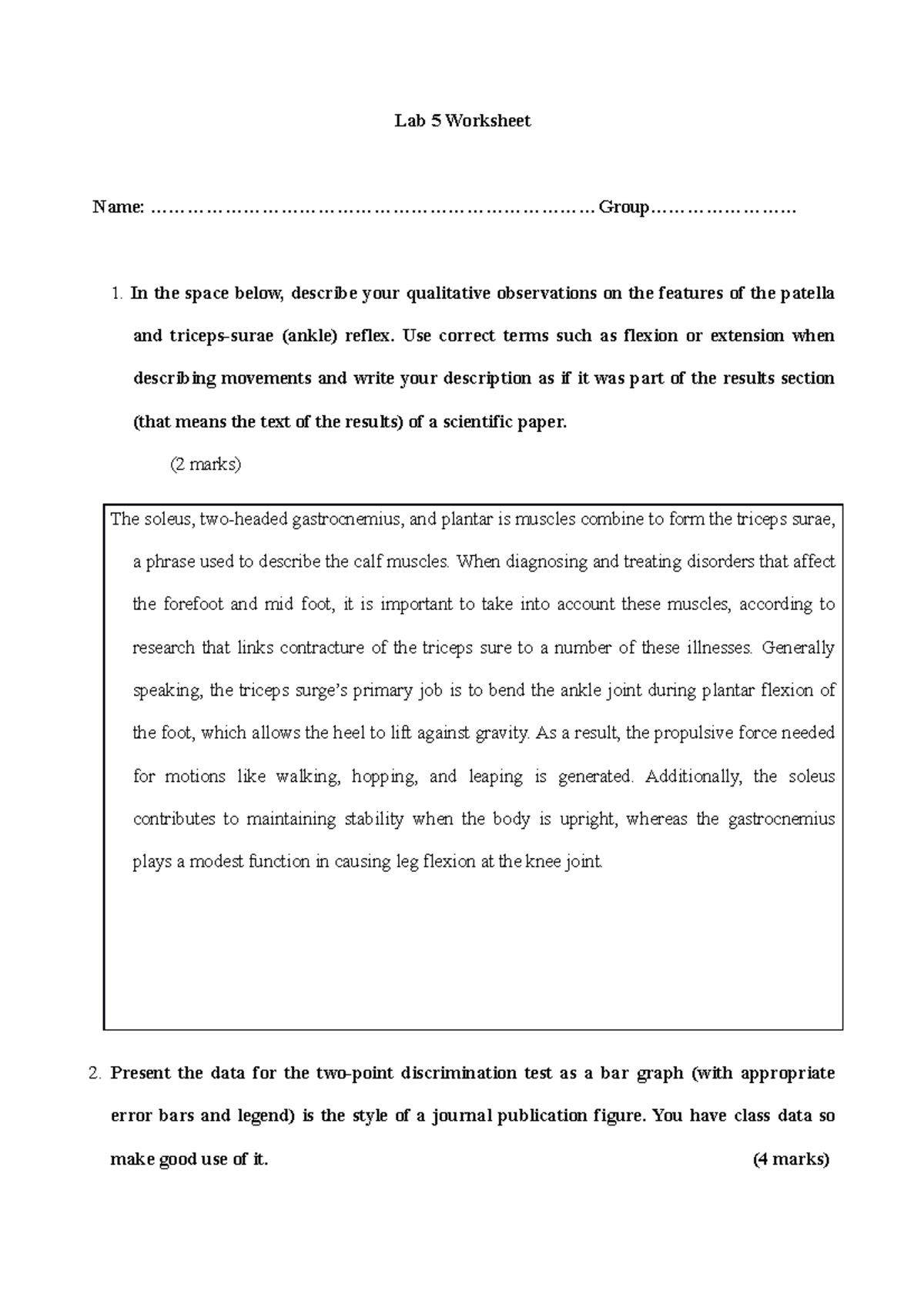 LAB 5 worksheet - Lab 5 Worksheet Name: - Studocu