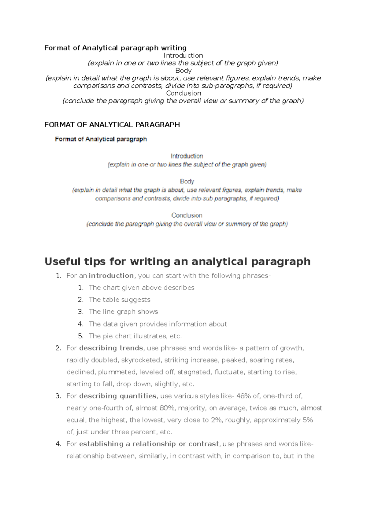 Analytcal para - A COMPLETE UNDERSTANDING OF ANALYTICAL PARA - Format ...
