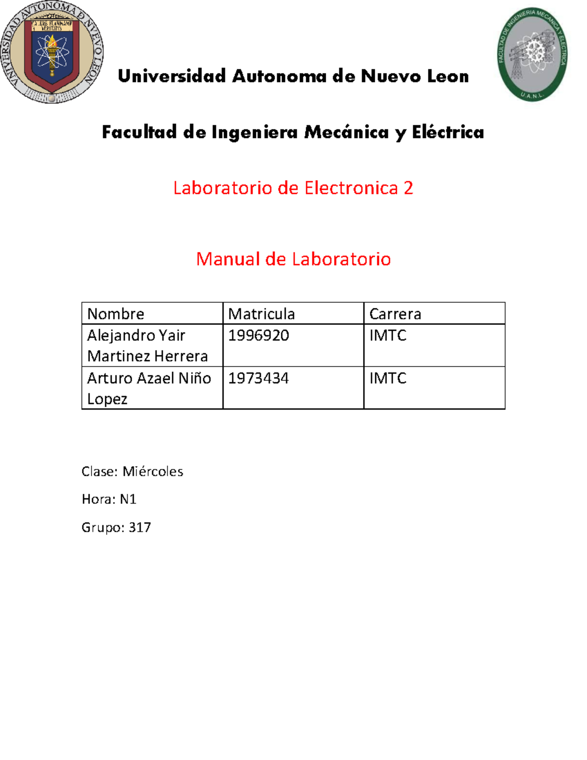 Lab Elec 2 Manual de Laboratorio - Universidad Autonoma de Nuevo Leon ...
