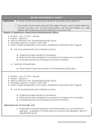 Attached - Sample output - BS Secondary Education - Studocu
