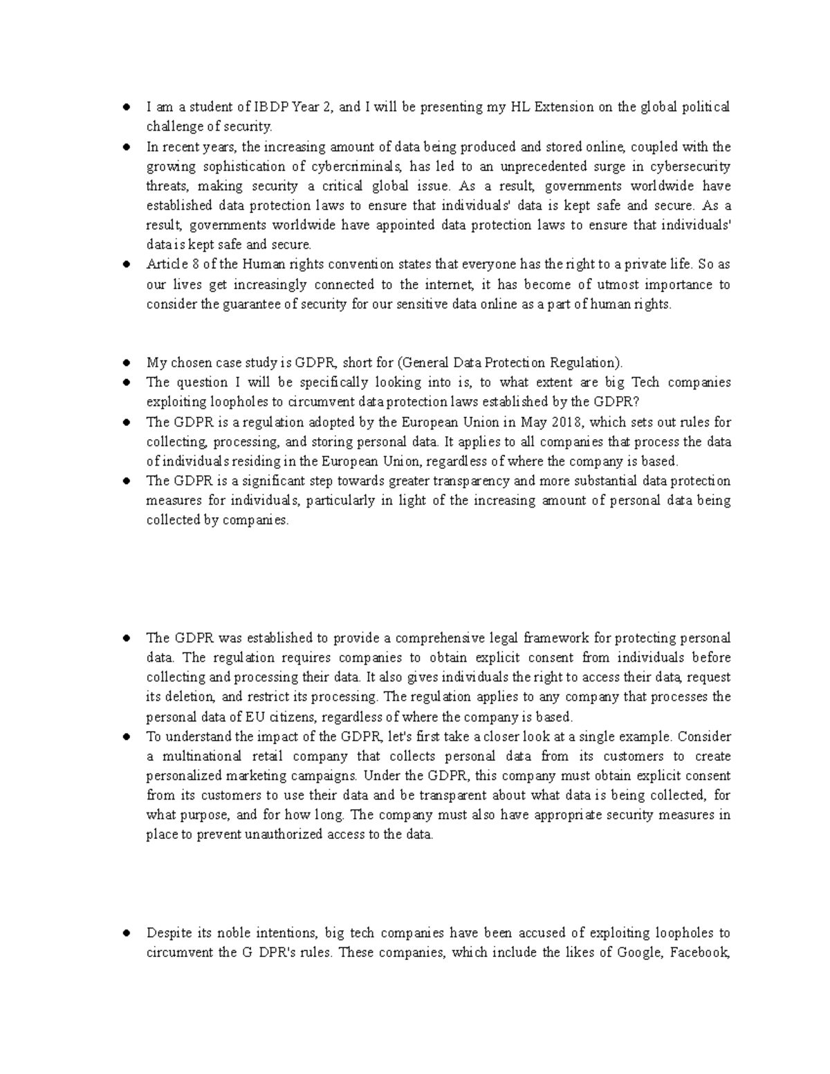 Script 2.edited - I am a student of IBDP Year 2, and I will be presenting my HL Extension on the ...