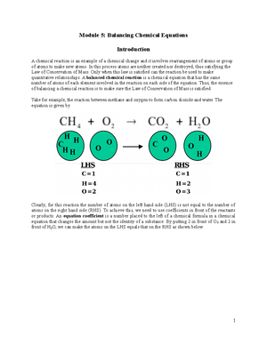 Module 5; Classifying Chemical Reactions - Module 5; Classifying ...