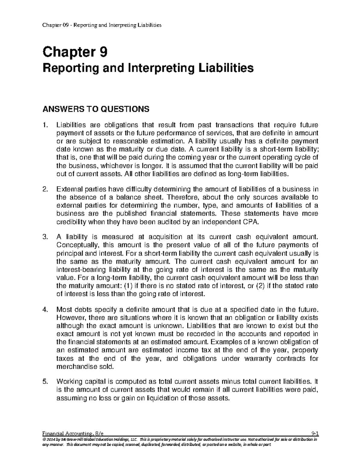 Chapter 9 Solutions and - EN.660.203. - JHU - Studocu