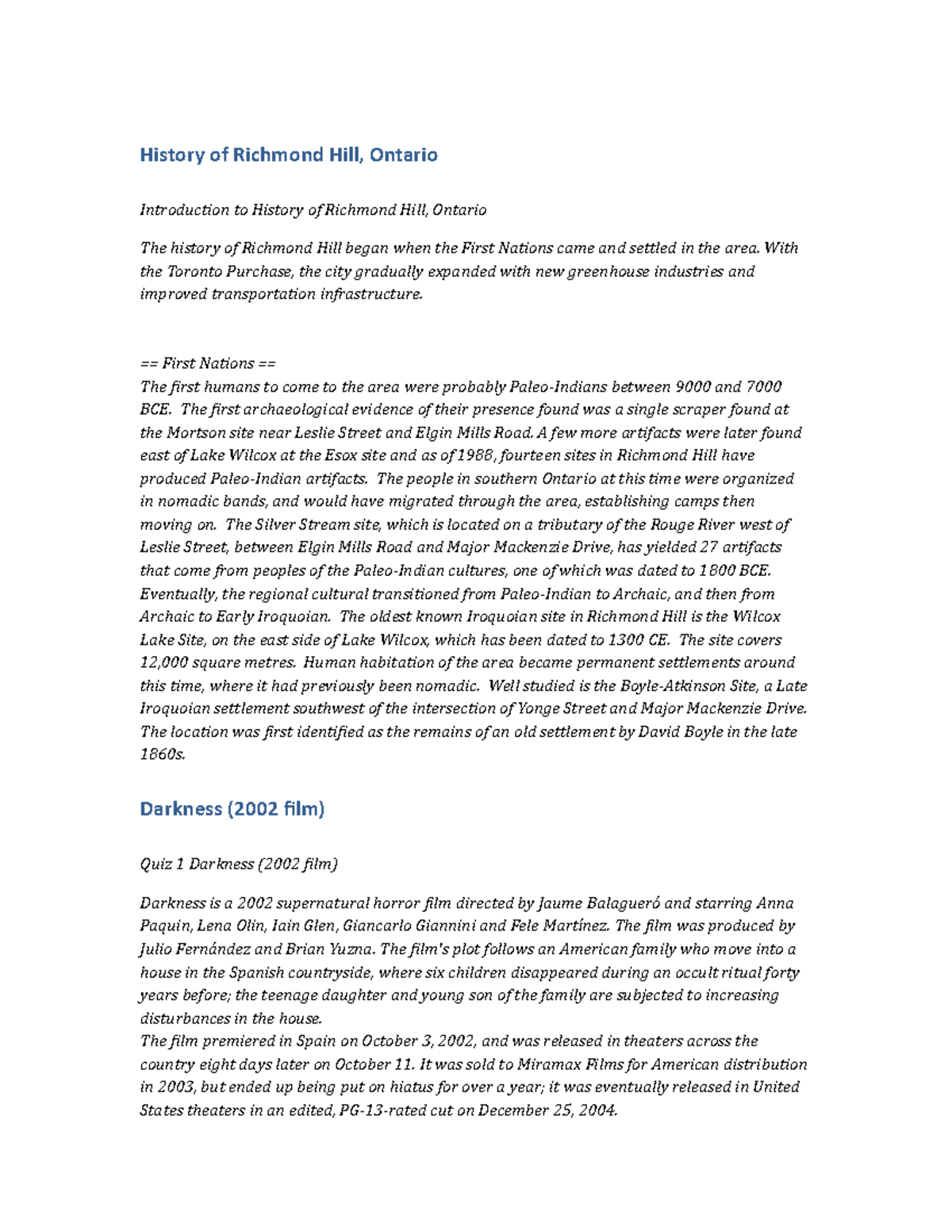 PSY167Notes History Of Richmond Hill Ontario History Of Richmond psy167notes-history-of-richmond-hill-ontario-history-of-richmond