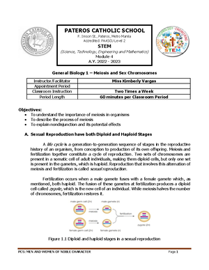 Module 3 - Gen Bio 1 - biology - General Biology 1 – The Cell Cycle ...
