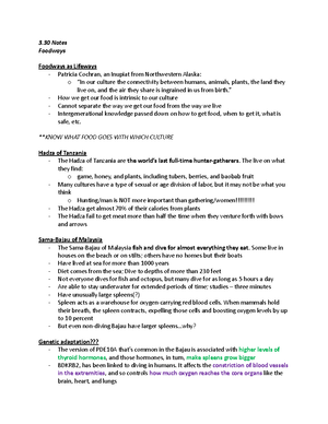 1.19 Notes - Professor - Dr. Jennifer Muller - 1/19 Notes Human ...