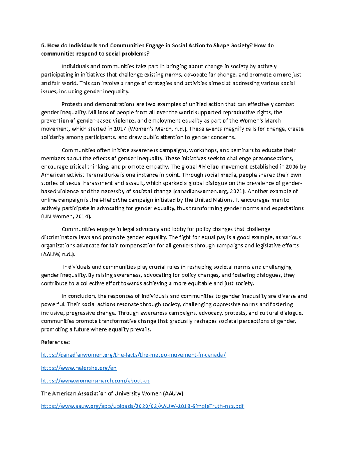 6. Social Analysis - How do Individuals and Communities Engage in ...