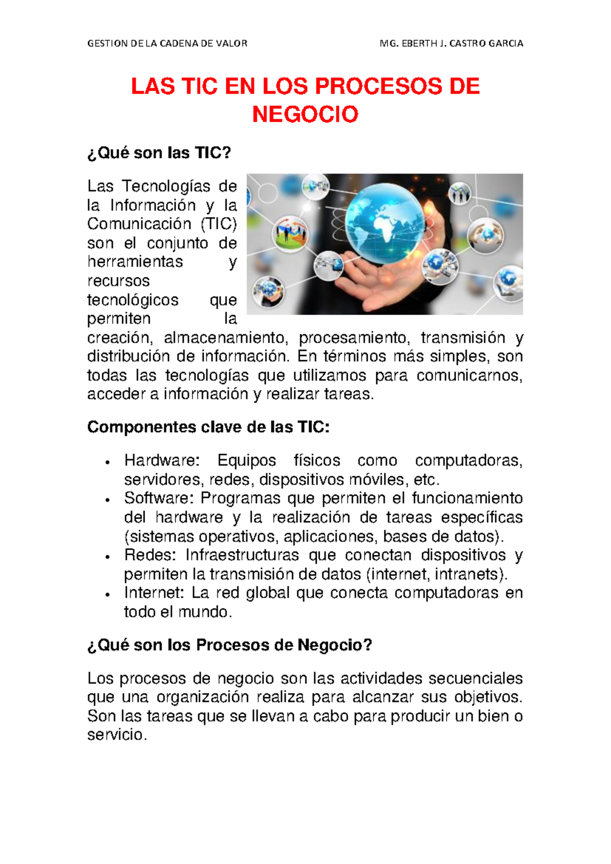 S04 s2 LAS TIC EN LOS Procesos DE Negocio - LAS TIC EN LOS PROCESOS DE ...