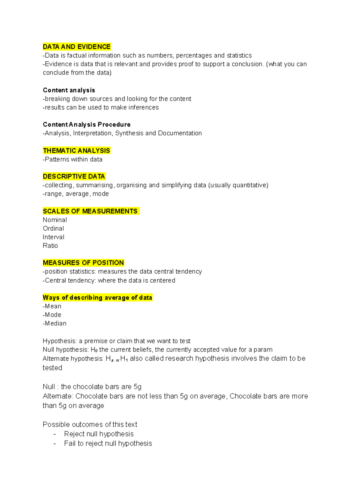 Science Extension Statistics Lesson - DATA AND EVIDENCE -Data is ...
